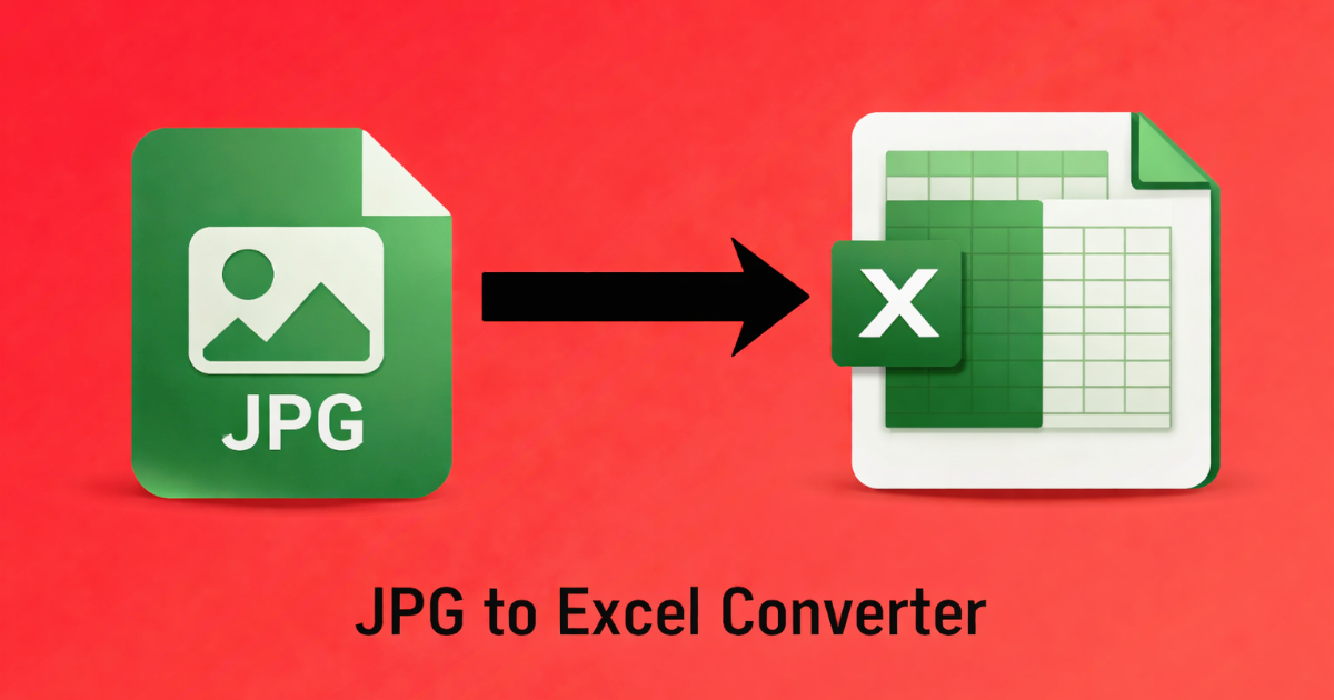 Extract tables from images using JPG to Excel Converter